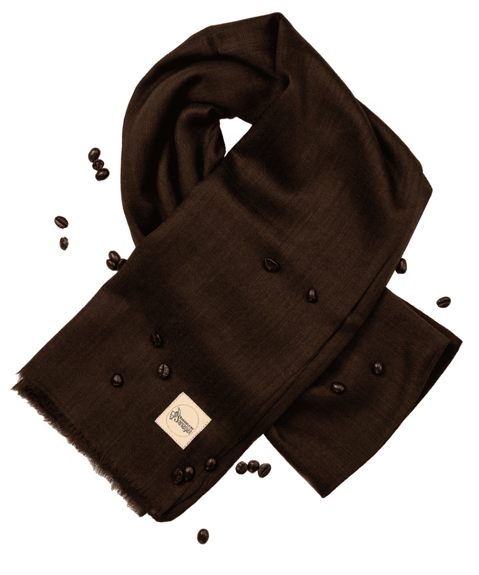 Women’s Cashmere Shawl Coffee - Shawls of Srinagar